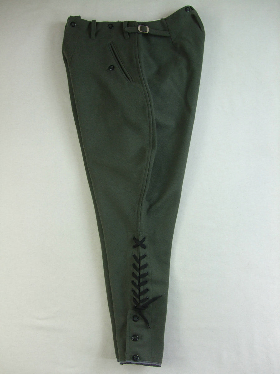 WW2 German Officer M36 Wool Field Gray Breeches| Hikimilitariashop