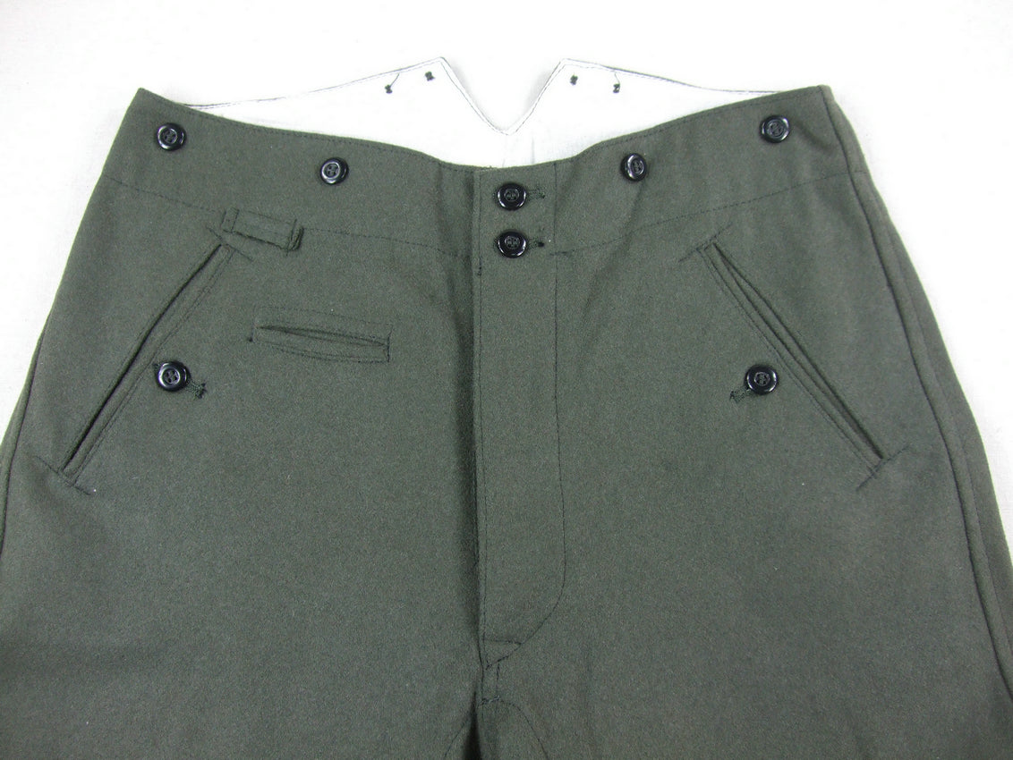 WW2 German Field Grey Wool M37 M40 Trousers Pants| Hikimilitariashop