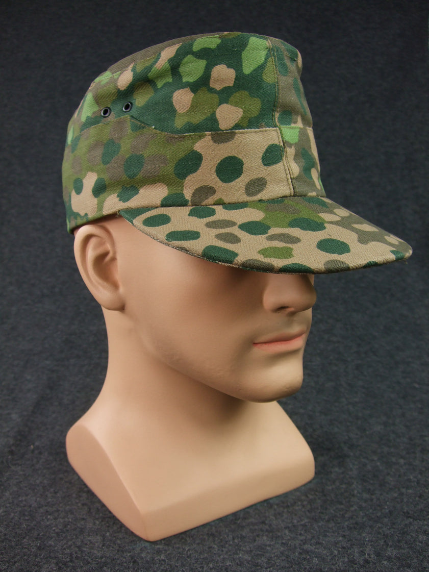 WW2 German Waffen Elite 44 Pea Dot Camo Field Cap With Badge ...