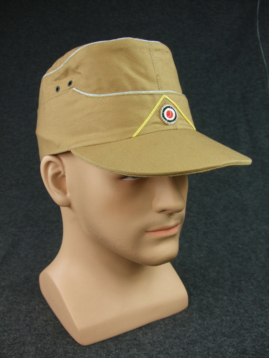 WWII German DAK Field Cap Officer Sand| Hikimilitariashop