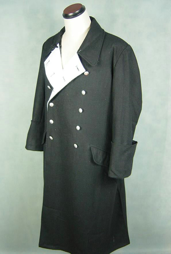 WWII World War 2 German Elite M32 Black Wool General Greatcoat ...