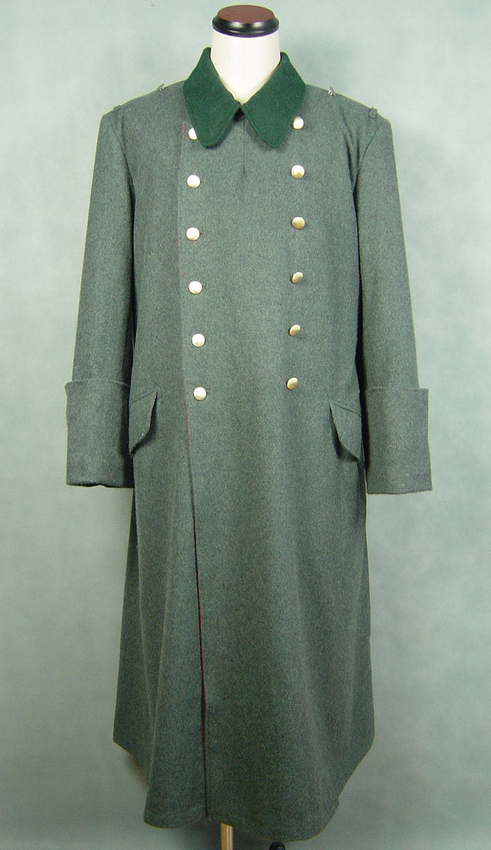 WWII World War 2 German Field Grey Wool General Greatcoat ...