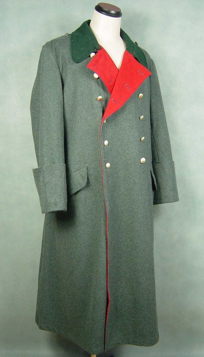 WWII World War 2 German Field Grey Wool General Greatcoat ...