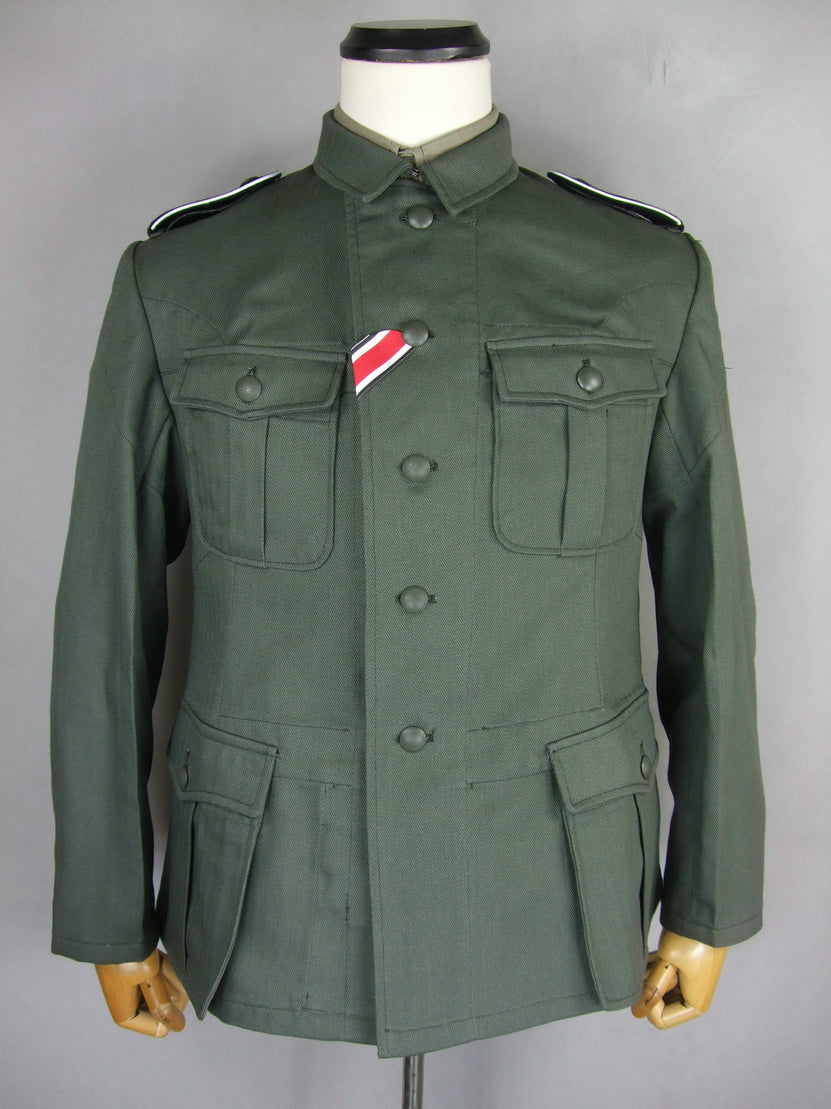WWII German EM Soldier WH Elite HBT M40 Field Tunic Jacket ...