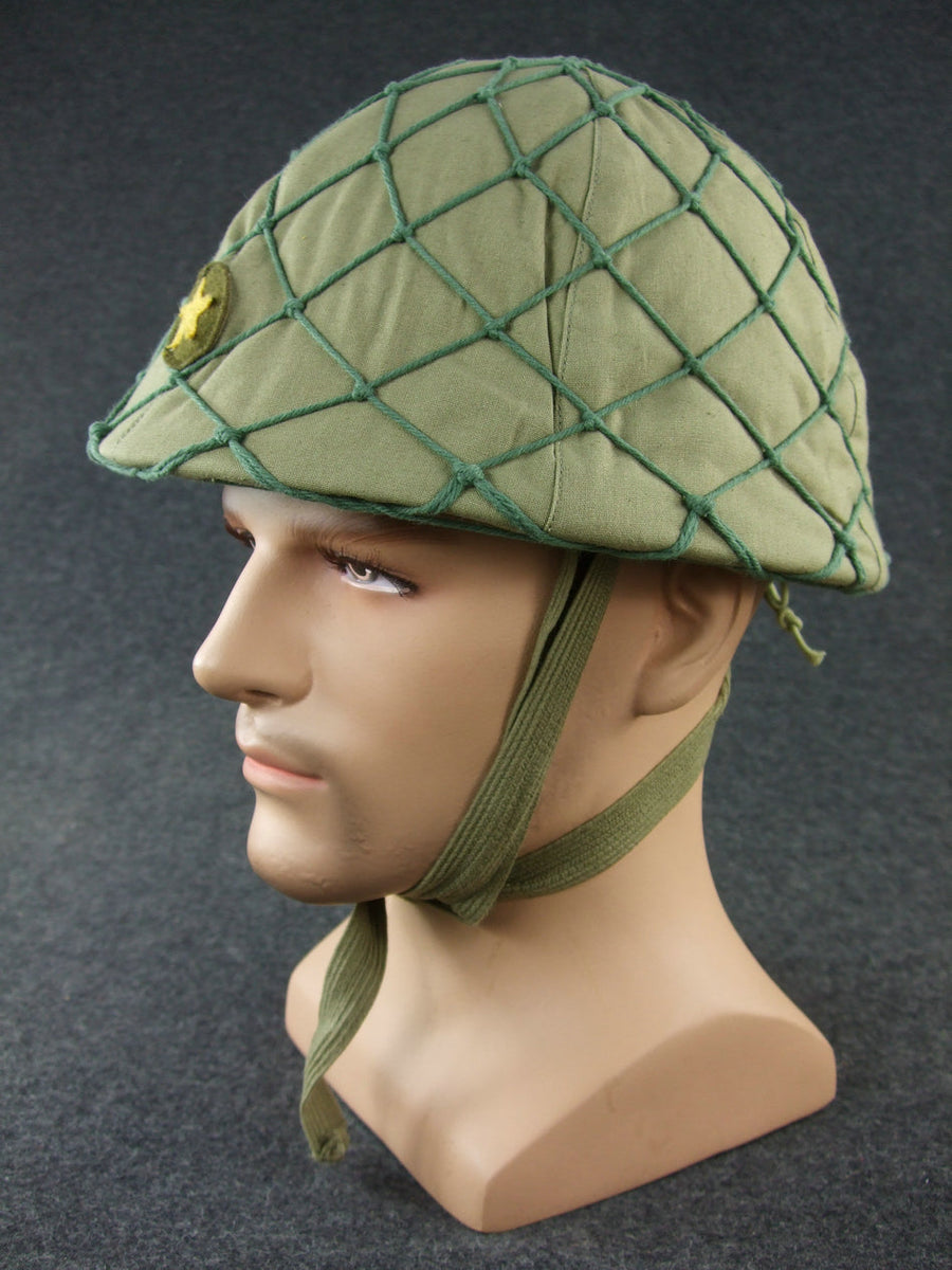WWII Japanese Type 90 T90 Helmet + Cover + Net Set IJA| Hikimilitariashop