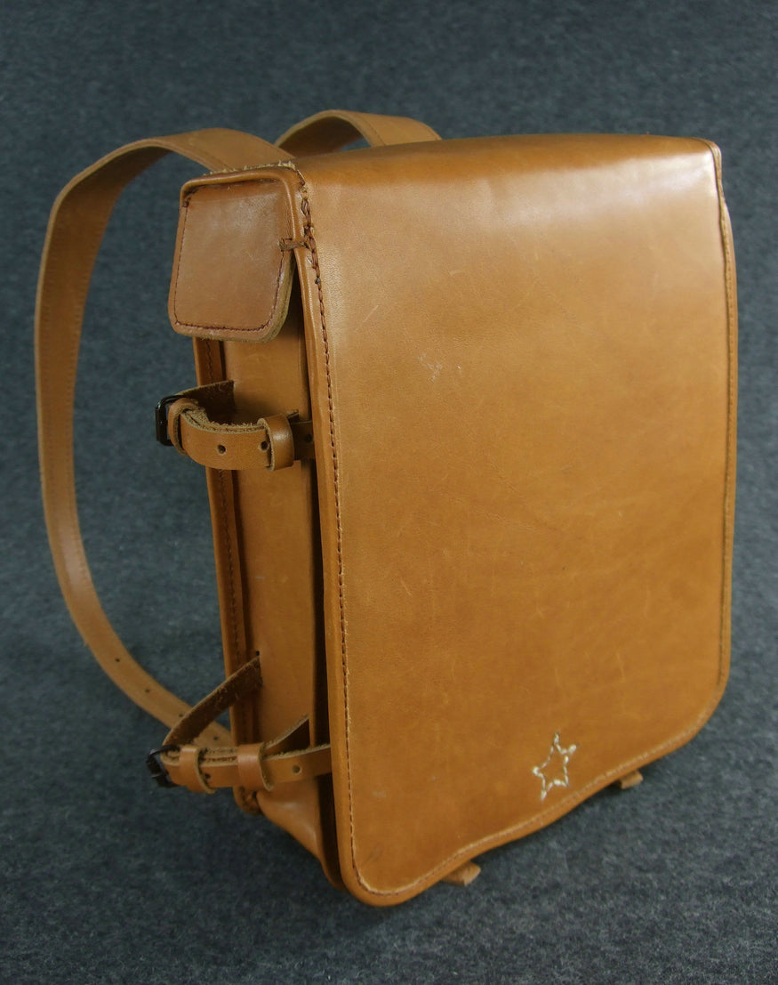 WWII Imperial Japanese Army Officer Brown Leather Backpack ...
