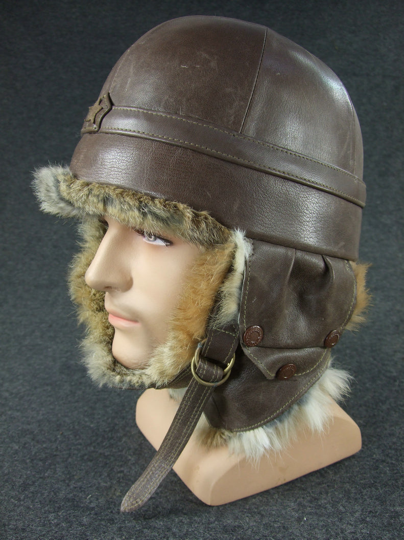 WWII Japanese Army IJA Tank Tanker Helmet Winter| Hikimilitariashop