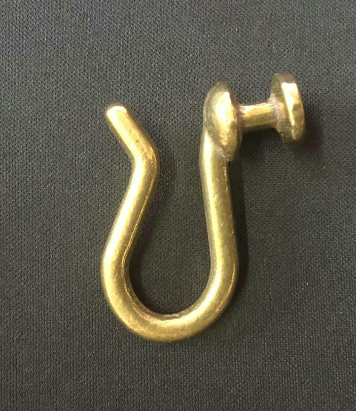 WW2 Imperial Japanese IJA IJN Brass Sword Hook| Hikimilitariashop