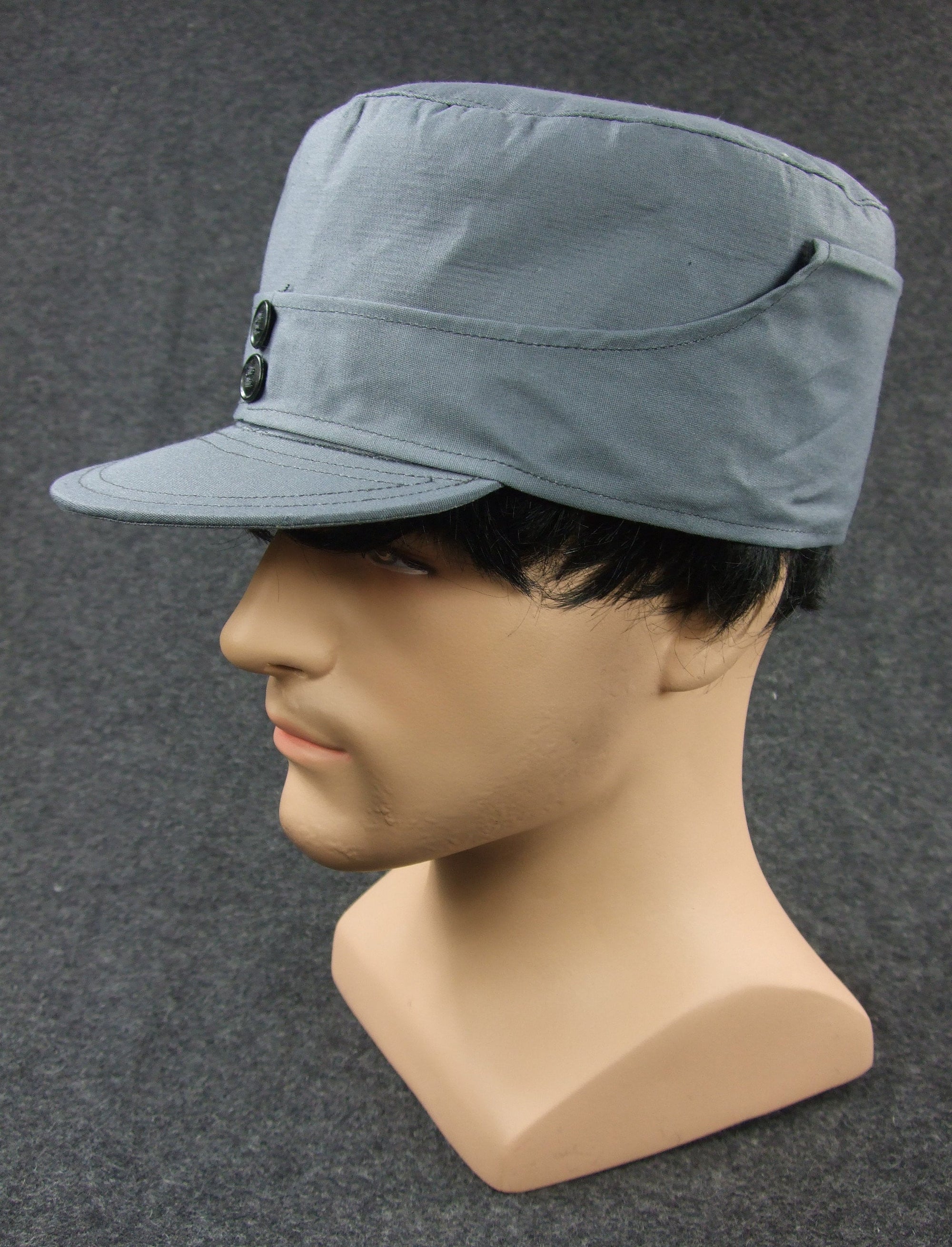 WWII China KMT Enlisted Soldier Field Cap Grey| Hikimilitariashop