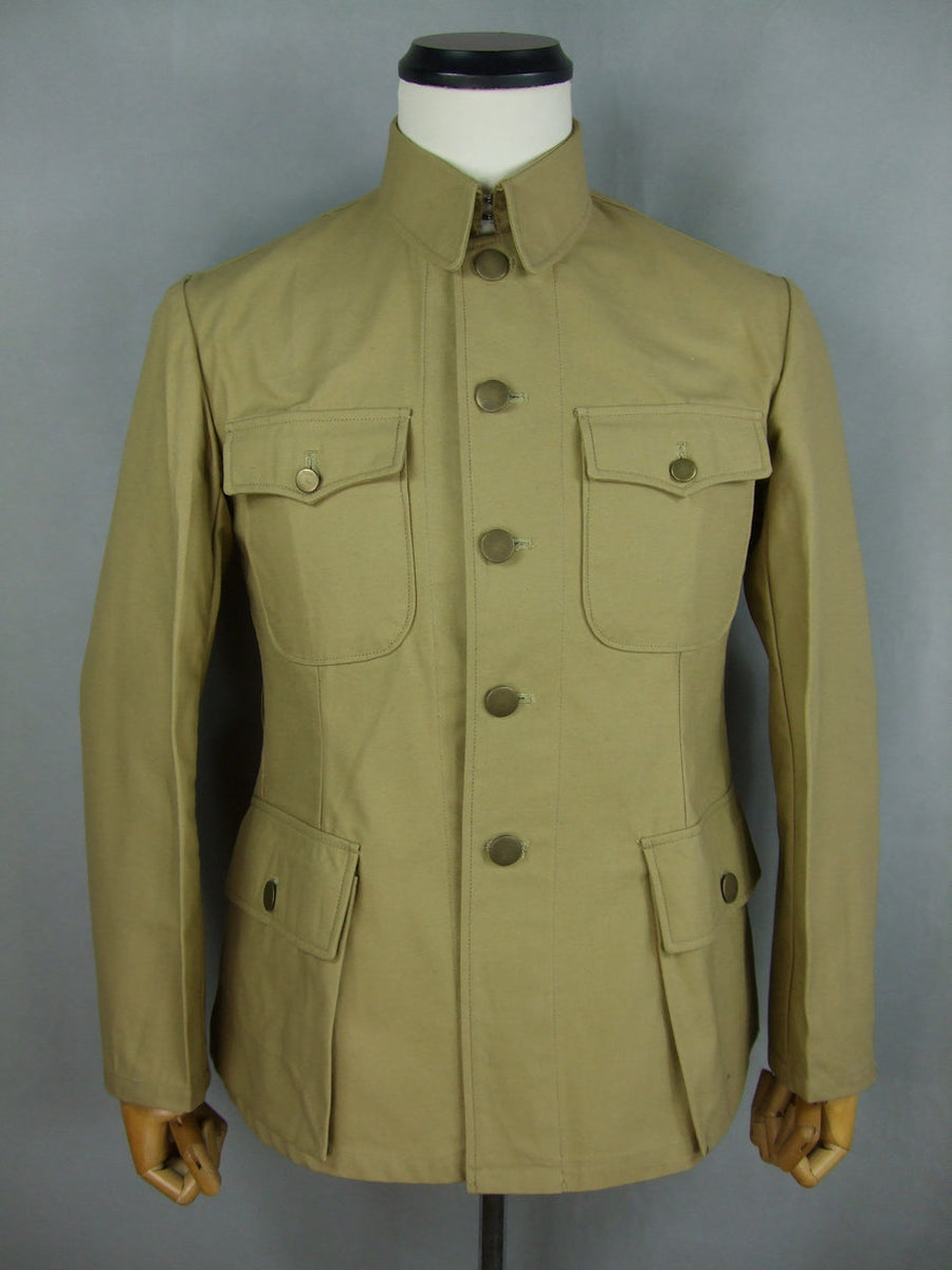 WW2 China KMT Officer Field Jacket Tunic Sand Khaki| Hikimilitariashop