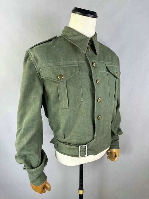 WWII British P37 Battledress Jacket Tunic Overalls Blouses Denim Olive ...
