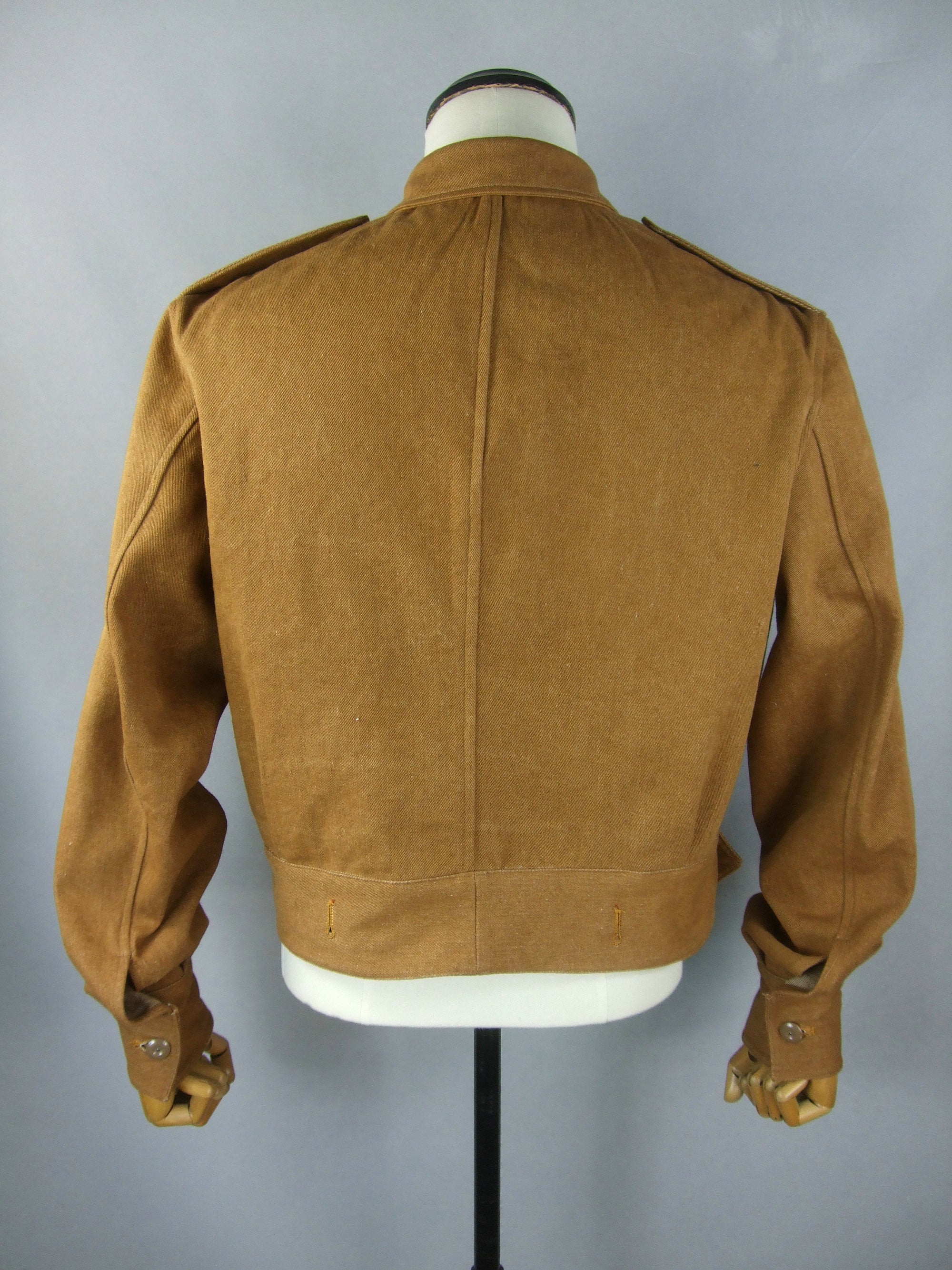 WW2 British P37 Battledress Jacket Tunic Overalls Blouses Denim Brown ...