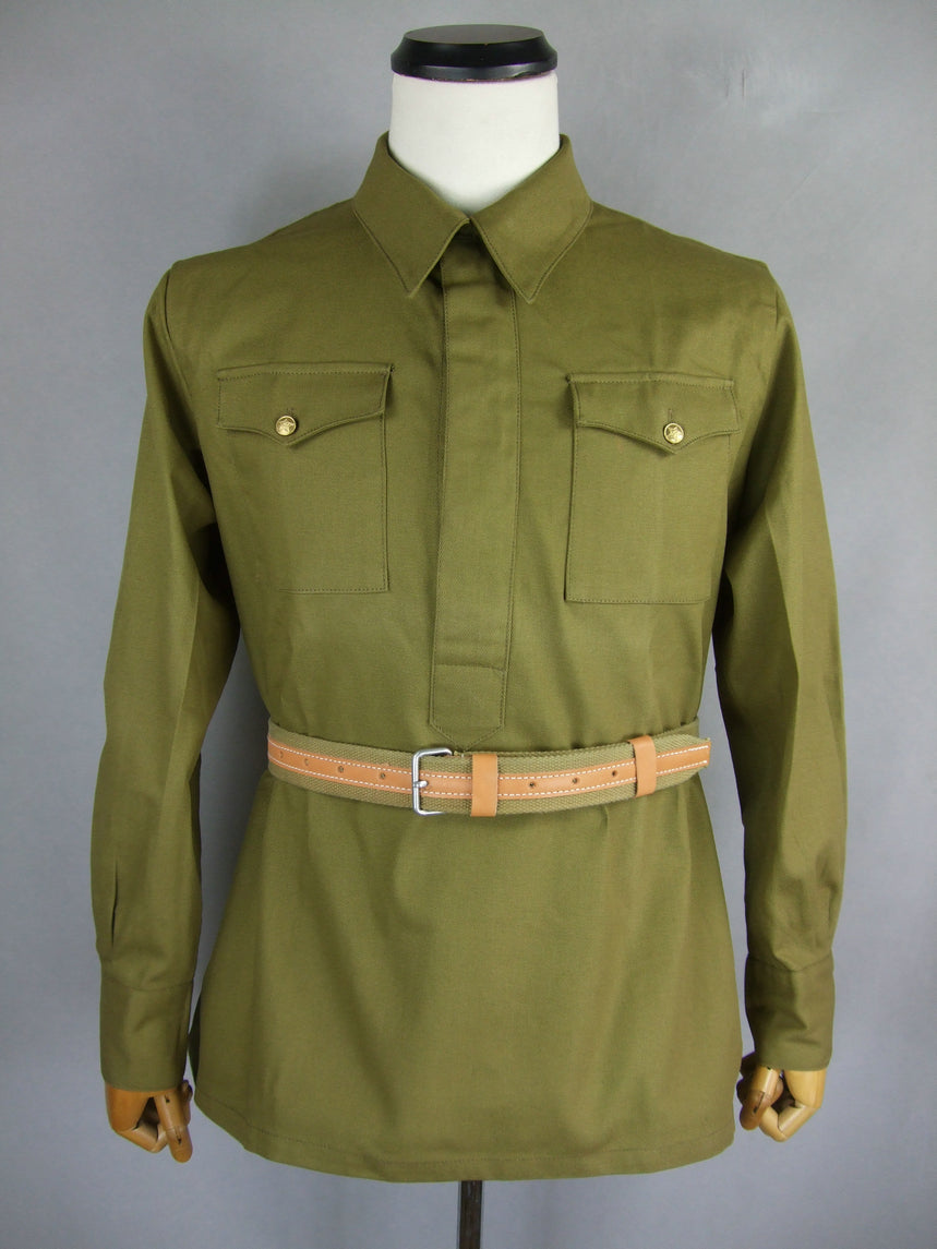 WW2 World War ii Soviet Union Russia M35 Uniform Shirt Replica Tan ...