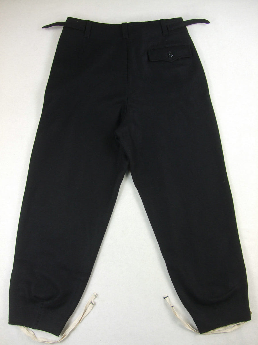 WWII German Elite Black Wool Panzer Trousers Pants| Hikimilitariashop