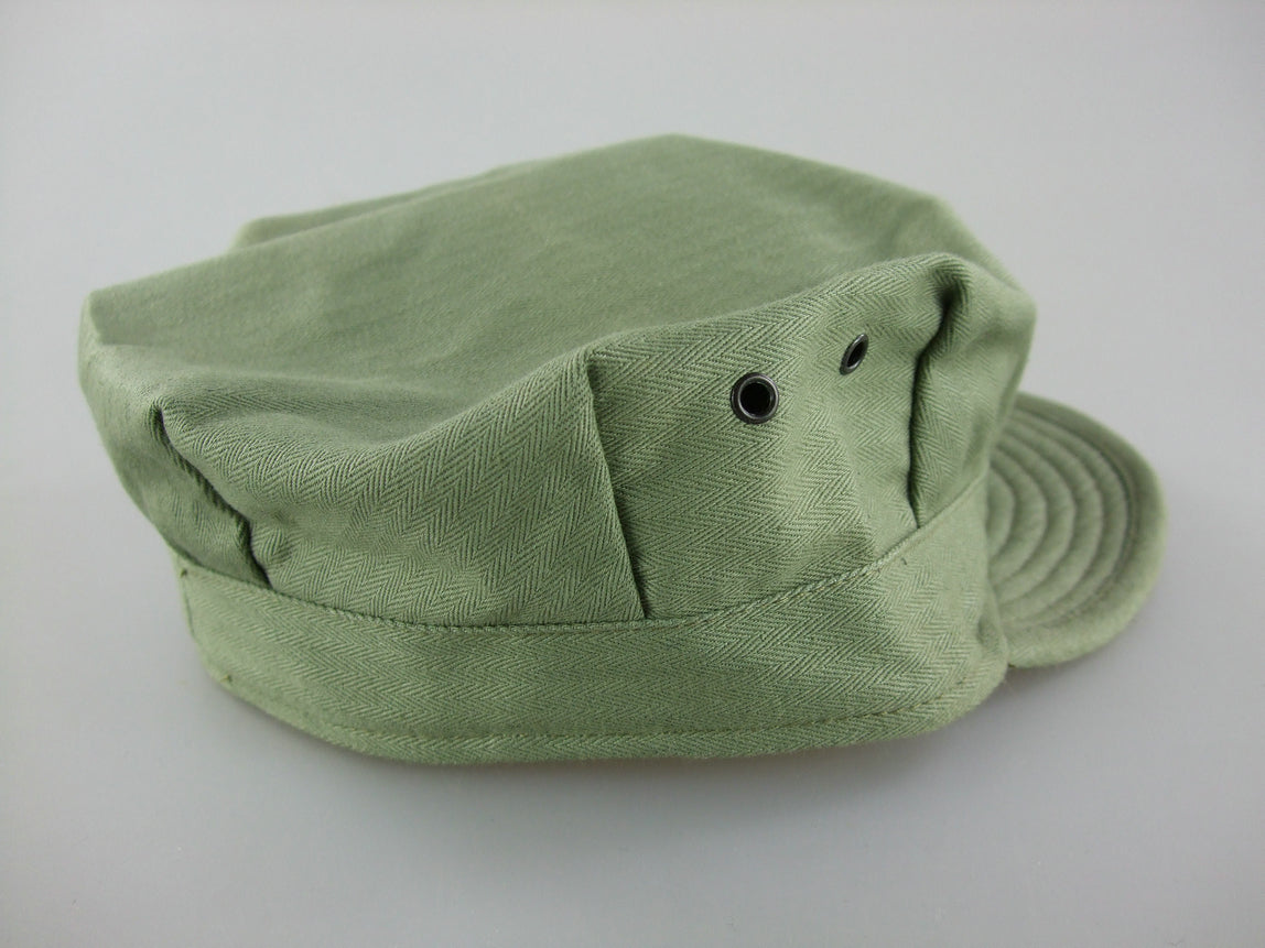 WWII USMC Green HBT Utility Cap EGA| Hikimilitariashop
