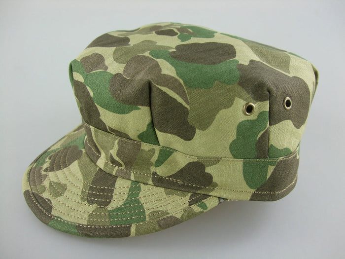 WWII US Army Camo HBT Utility Cap Green| Hikimilitariashop