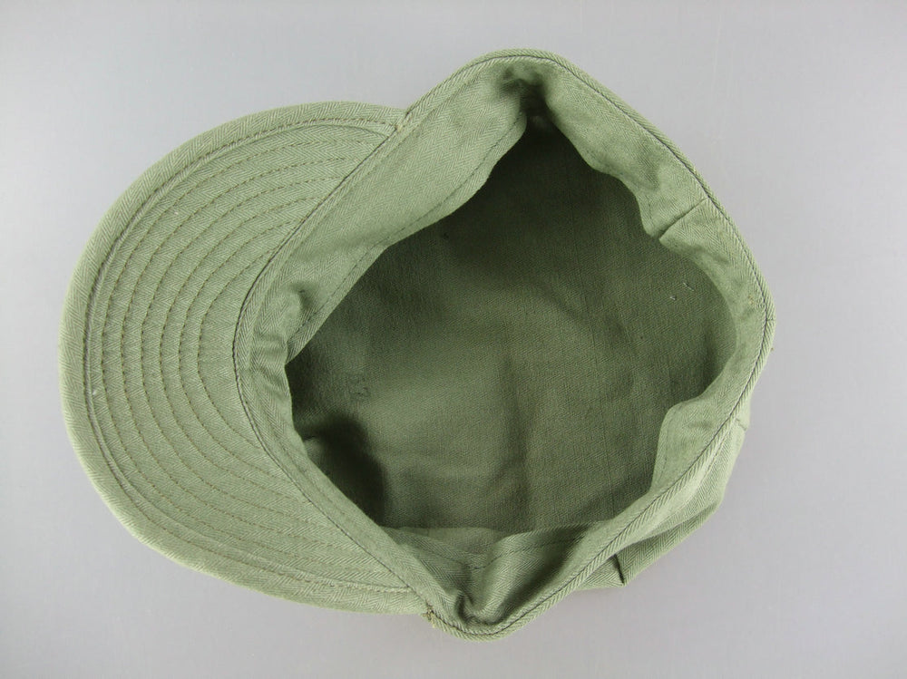 WWII USMC Green HBT Utility Cap EGA| Hikimilitariashop