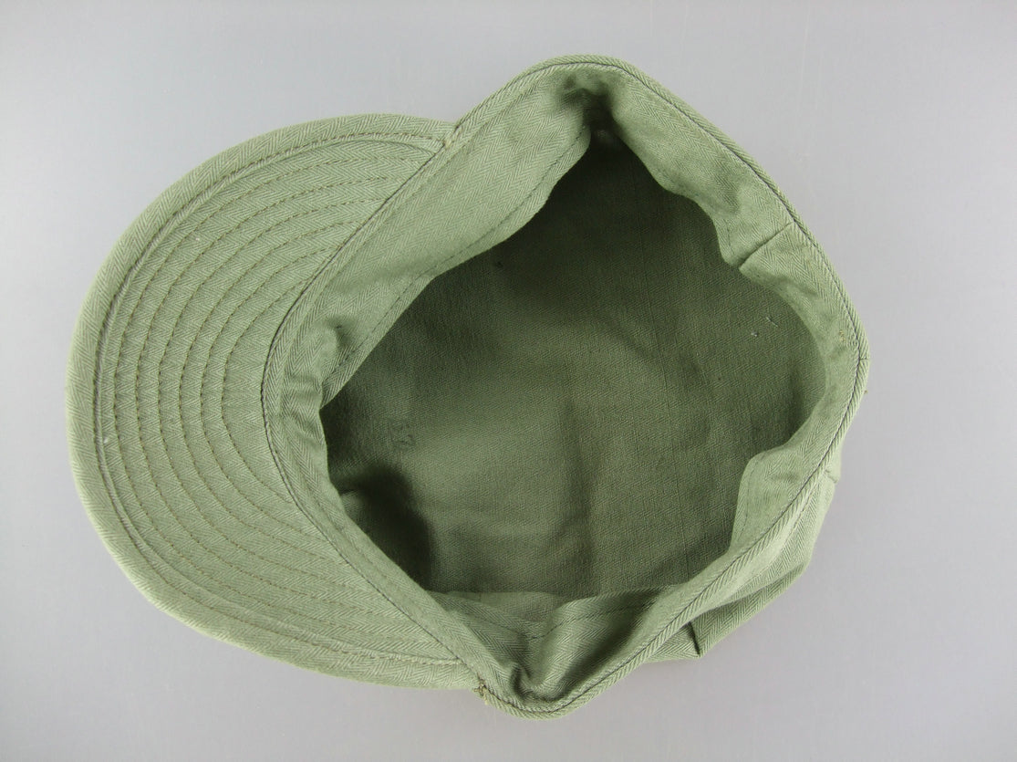 WWII USMC Green HBT Utility Cap EGA| Hikimilitariashop