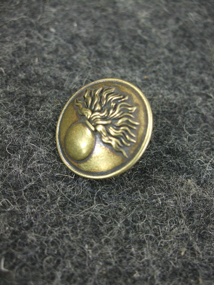 WW1 French Army Grenadiers Infantry Brass Buttons Officer Gold 17mm X2 ...