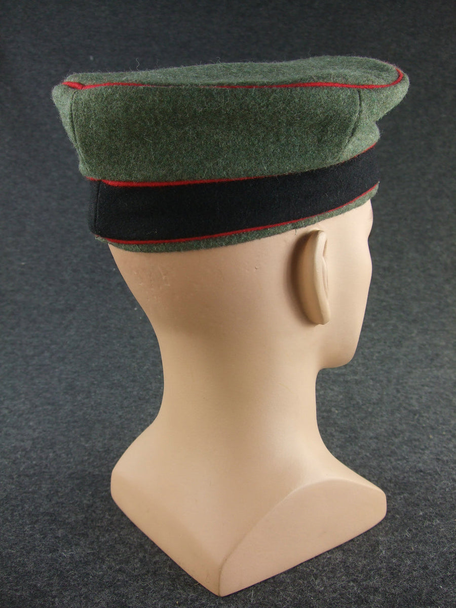 WW1 German EM Beret Cap M1910 Black Band + Red Piping| Hikimilitariashop