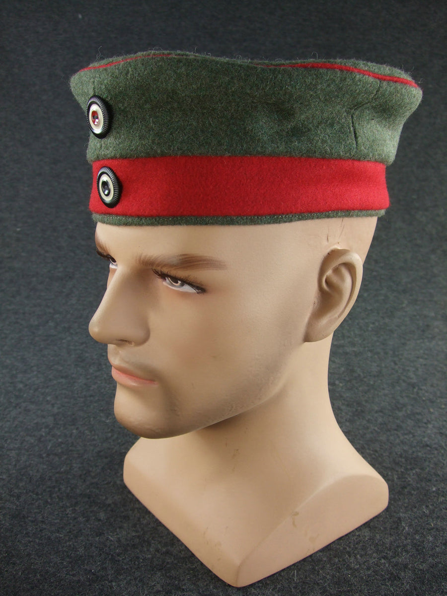 WW1 German EM Beret Cap Red Band + Red Piping| Hikimilitariashop