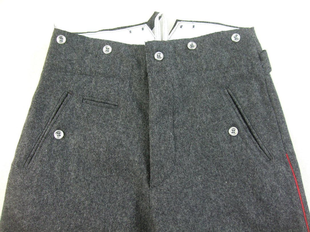 WWI World War 1 German Stone Grey Wool Trousers Pants| Hikimilitariashop