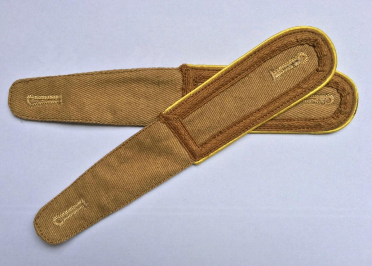WW2 German DAK Troops NCO Sergeant Shoulder Boards Sand| Hikimilitariashop