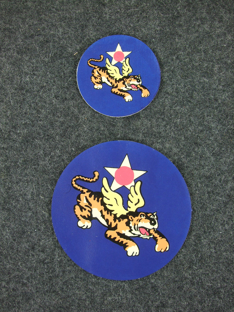 WW2 US AVG Flying Tigers Leather Jacket Patch 5"| Hikimilitariashop