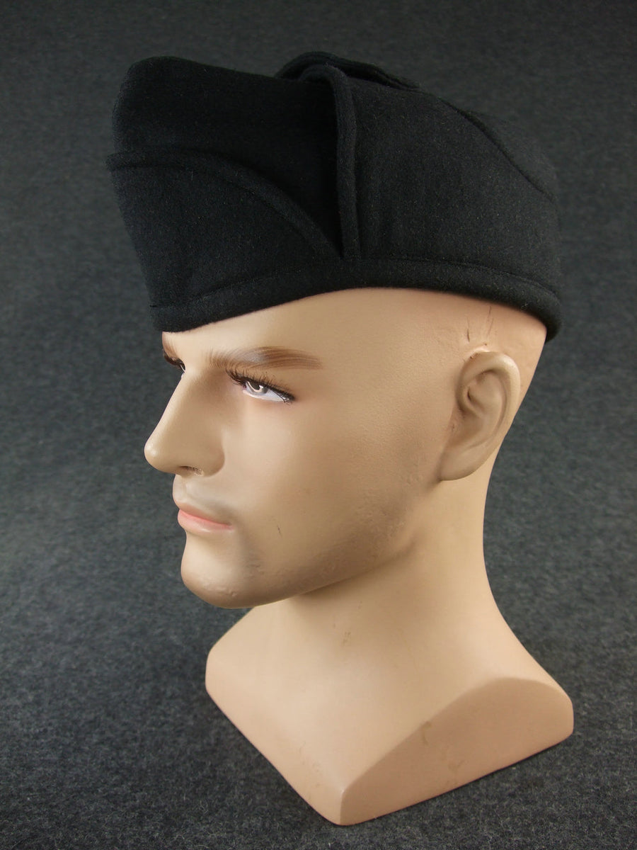 WW2 Italy Italian NFP Black Wool Side Cap| Hikimilitariashop
