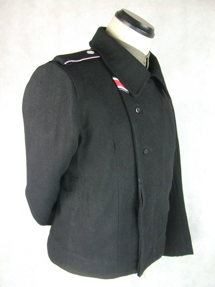 WWII German Elite Black Wool Panzer Wrap Tunic Jacket| Hikimilitariashop